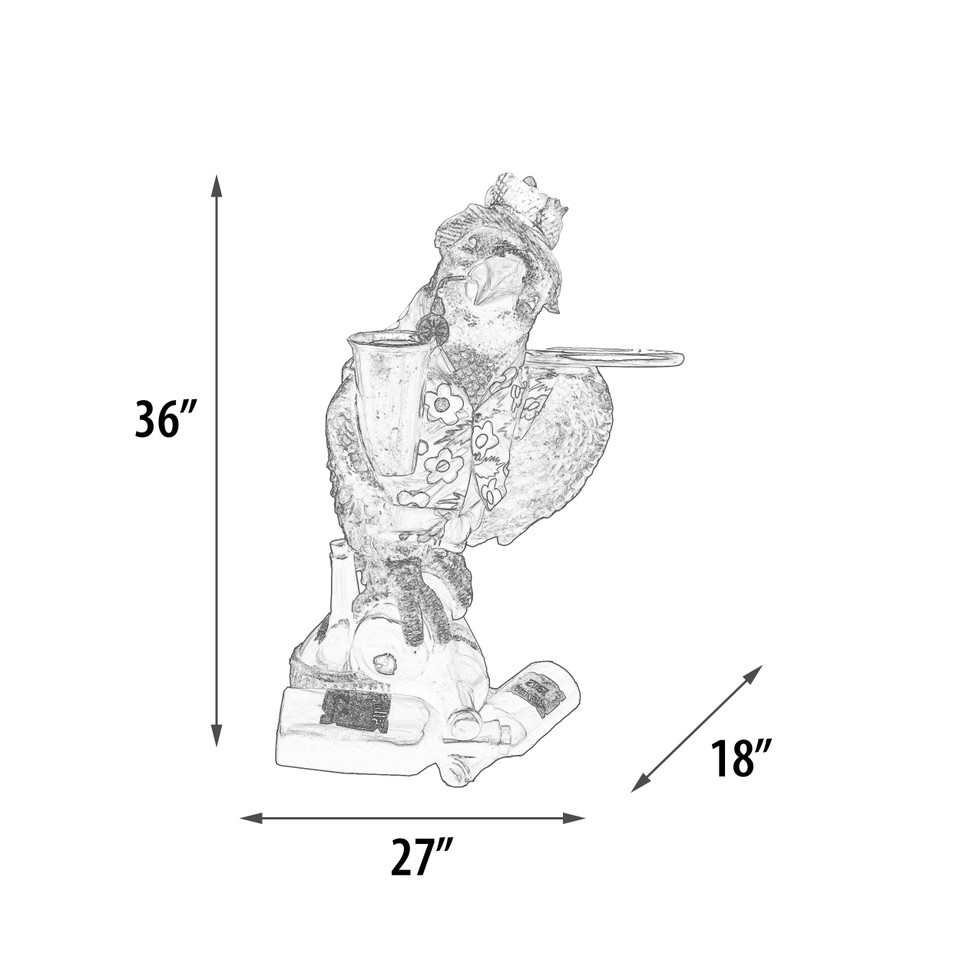 Parrot Butler with Tray 36" - World of Decor