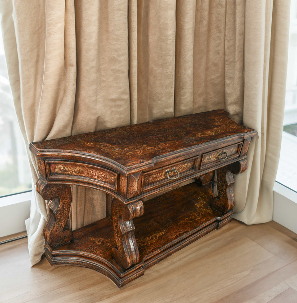 Inca Grand Console Table - World of Decor