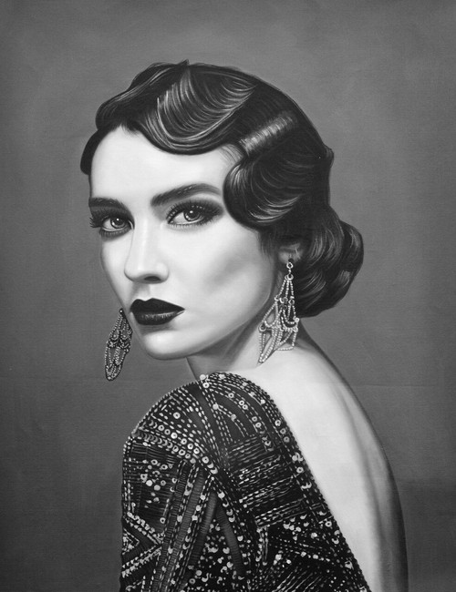 Lady Portrait Bw - World of Decor