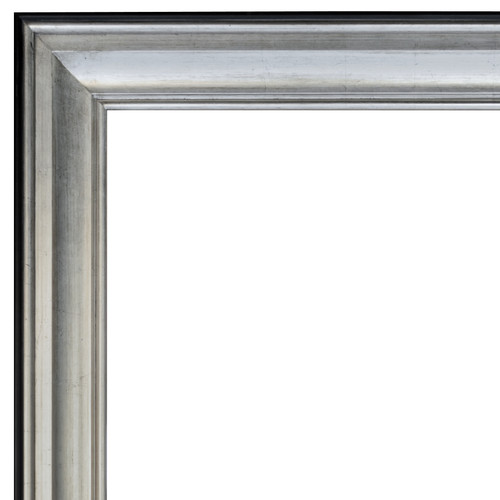 Silver Raven Frame 48X60 Tarnished Silver Black - World of Decor