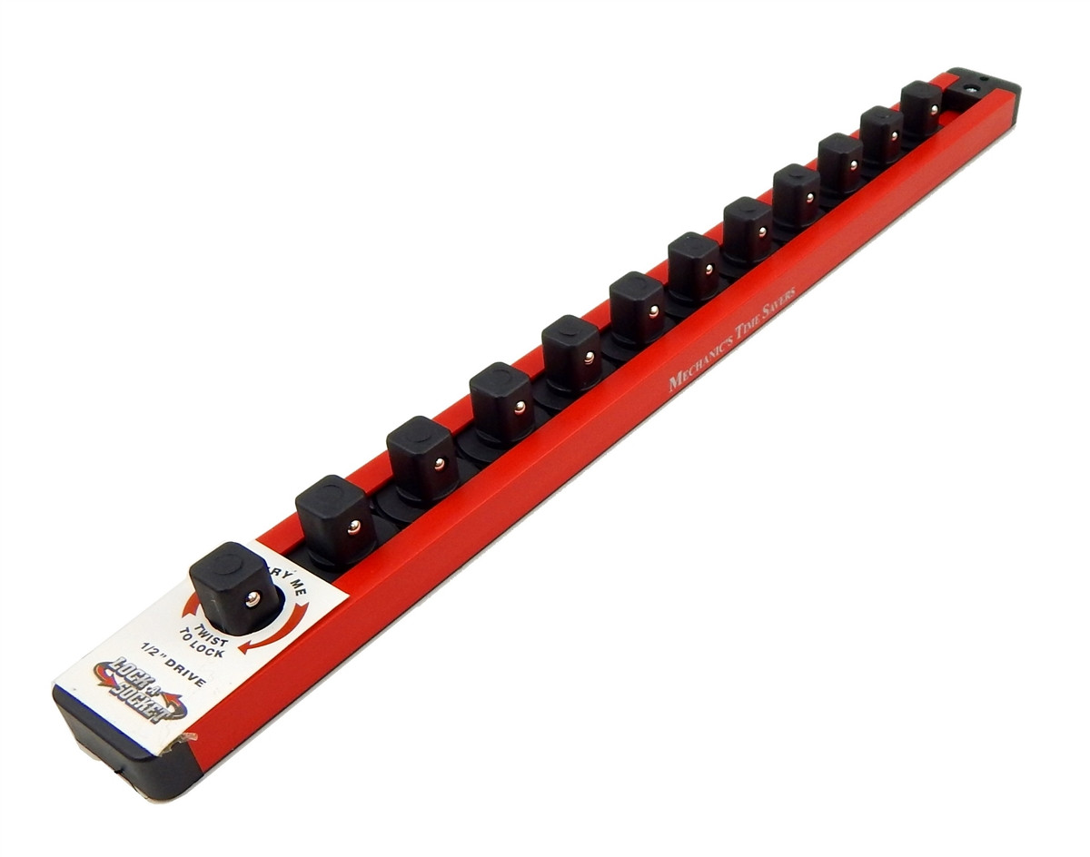 Mechanics Time Saver 1/2 in Drive Lock A Socket Rail Rack MTS USA Made ...