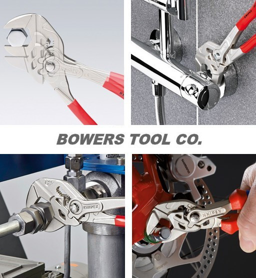 Knipex 7-1/4" Pliers Wrench 8605180 Adjustable Wrench w Comfort Grips ...