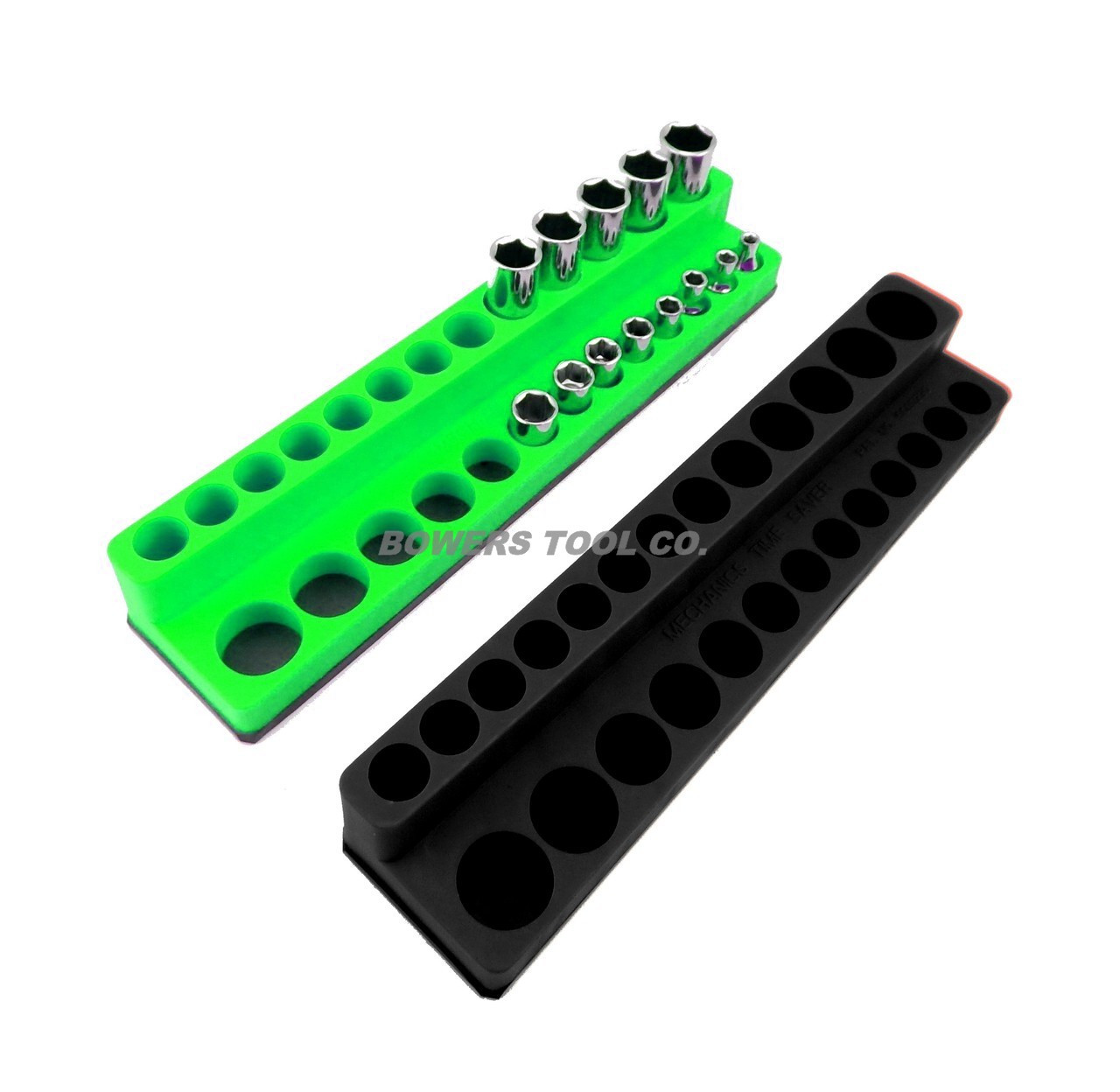 Mechanics Time Saver 1/4 Drive Magnetic Socket Holder Tray Metric SAE ...