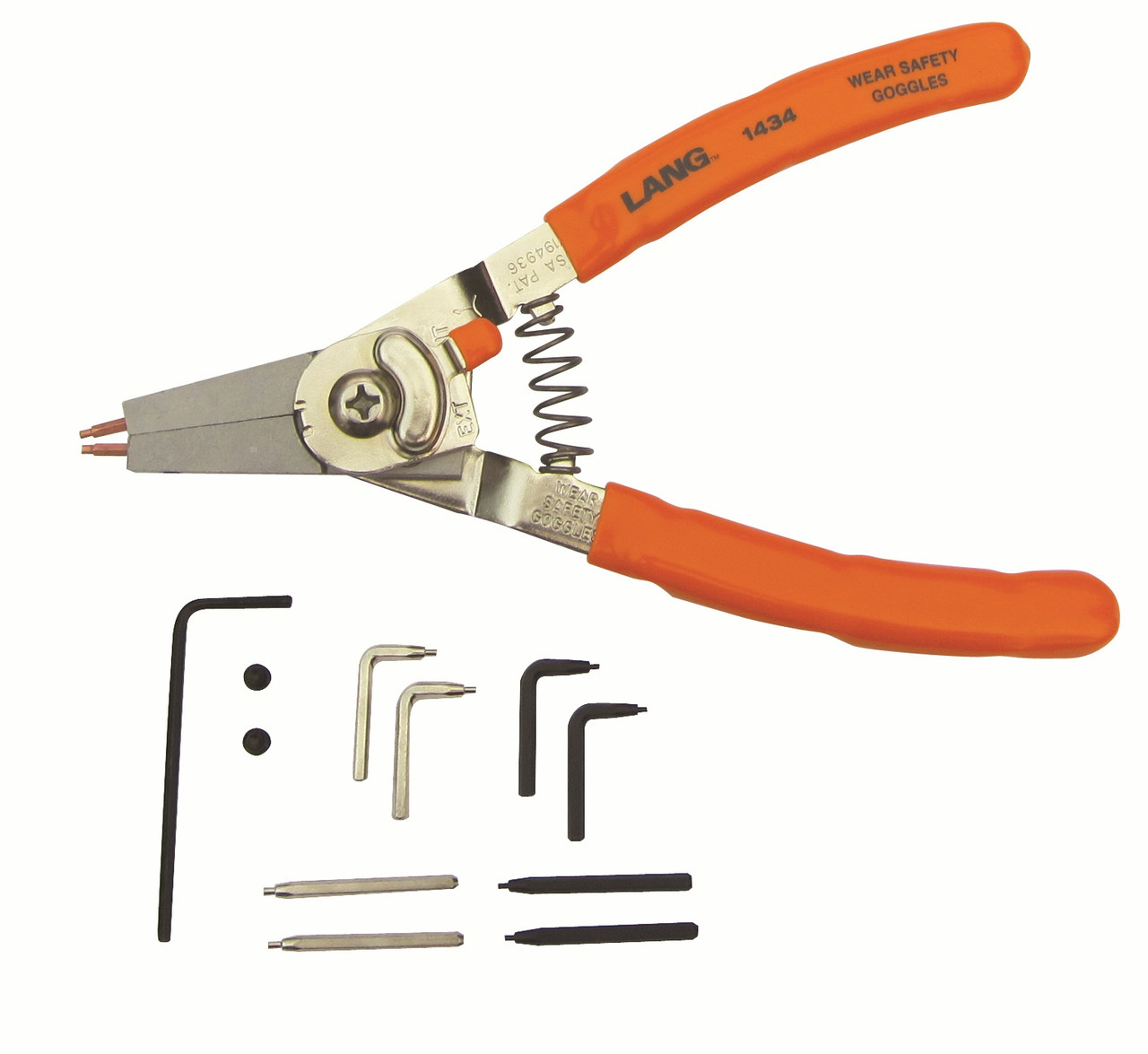 Lang 8" Convertible Snap Retaining Ring Pliers Quick Switch Internal ...