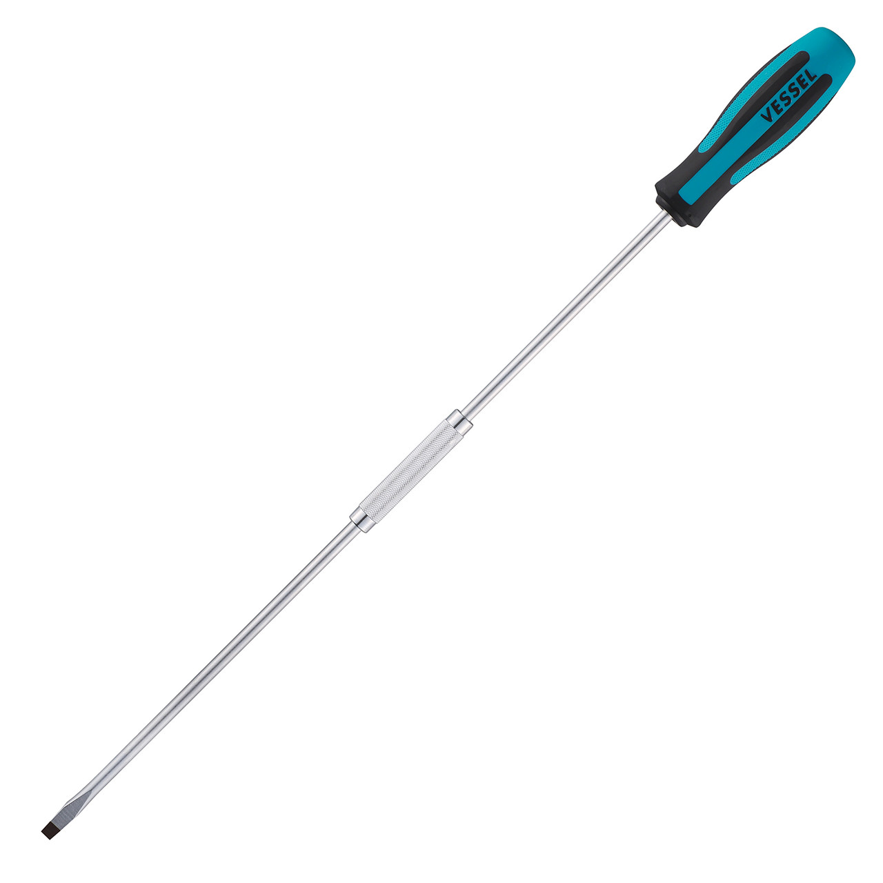 Vessel 16 Extra Long Screwdriver Slotted Flat 1 4 Magnetic Rotating Collar