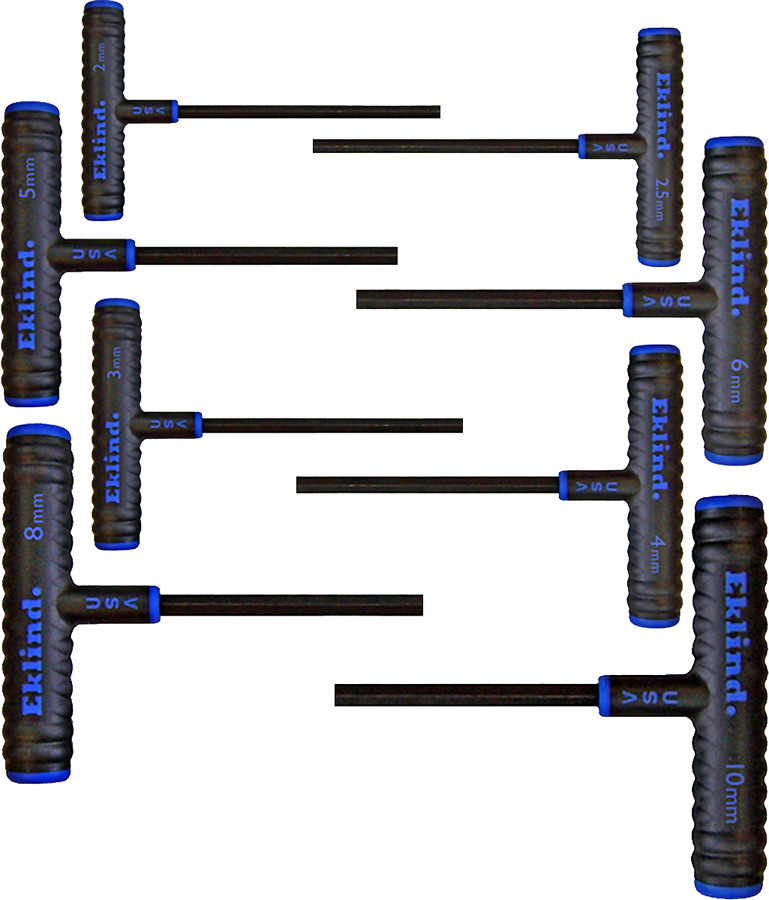 Eklind T Handle Hex Wrench Set 64608 8pc Metric 2-10mm 6" Arm T-Handle ...