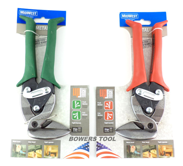 Midwest Upright Snip Set Right Angle MWT-6900R & 6900L MADE IN USA Left ...