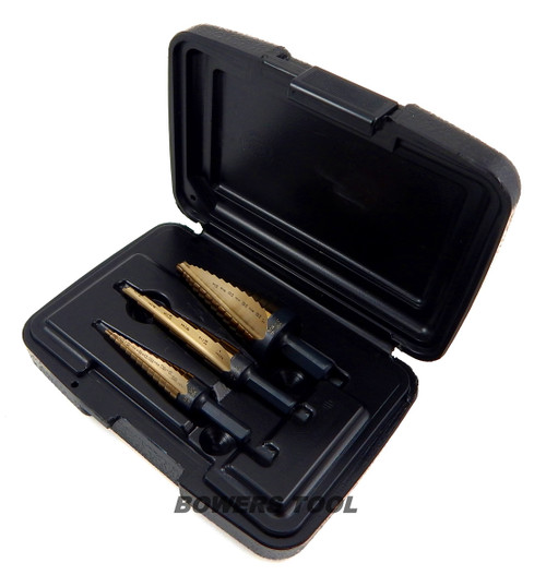 Norseman 3 pc Ultra Step Unibit Drill Bit Set HI-Moly M7 1/8-1in USA ...
