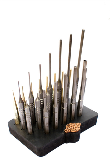 Grace Usa 27pc Gunsmith Steel And Brass Roll Pin Spring Punch Set Gun