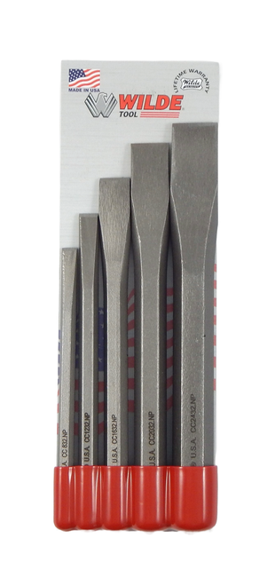 Wilde Tool 5pc Cold Chisel Set Made in USA