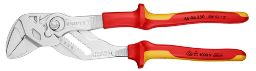 Knipex 10" Pliers Wrench 8606250 Adjustable Wrench with 1000V Insulated ...