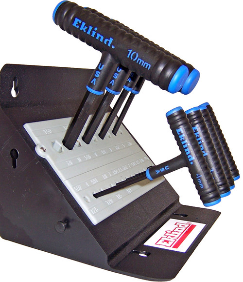 Eklind T Handle Hex Wrench Set 64611 10pc Metric 2-10mm 6" Arm T-Handle ...
