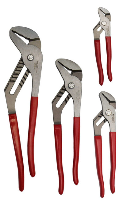 Wilde 4pc Lock Channel Tongue & Groove Pliers Set Heavy Duty Plier Made ...