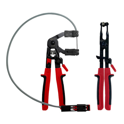 Mayhew Hose Clamp Pliers Set 28655 Flexible Cable Rotating Jaw Made in ...