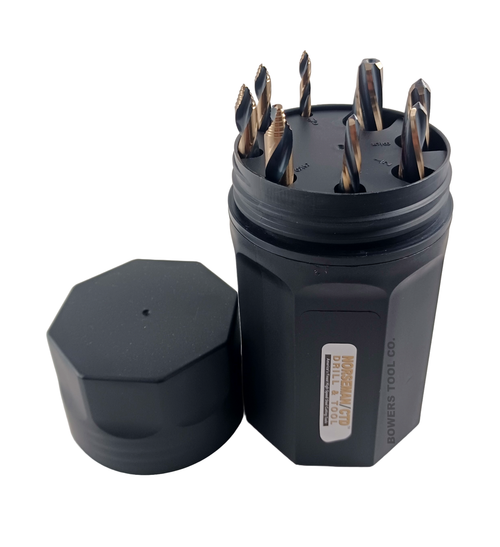 Norseman 8pc Vortex Step Bit and Reamer Drill Set HI-Moly M7 3/16-3/4 ...