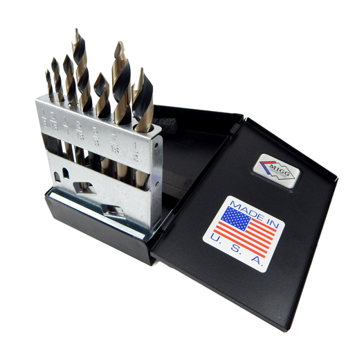 MIGG 7pc Acrylic Plexiglass ABS 60 Deg M7 Drill Bit Set 1/2-1/8 USA ...