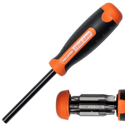 Megapro True Grip 13 in 1 Multi Bit Screwdriver Phillip Flat Torx ...