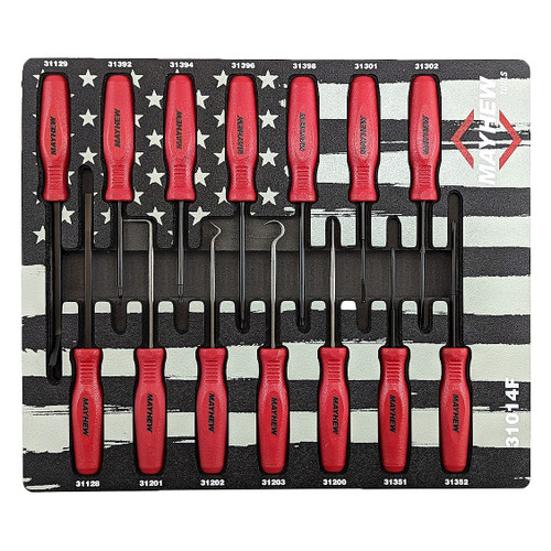 Mayhew 14pc Screwdriver Hook and Pick Set Micro Torx Phillips Slotted ...