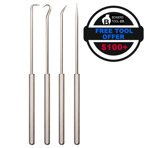 Ullman 4pc 6in Hook and Pick Set Straight 90 Degree Right Angle Complex ...
