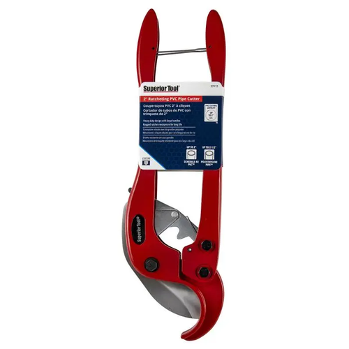 Superior Ratcheting PVC Pipe Cutter Tool 37115 w 2-1/2" Capacity, High ...