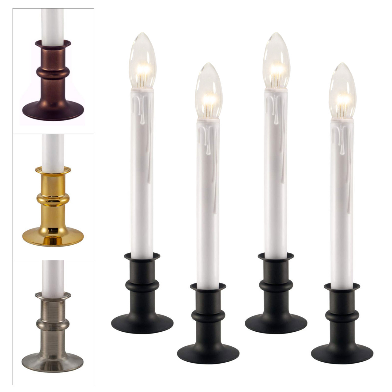 Battery Operated Window Candles With Timer | 612 Vermont