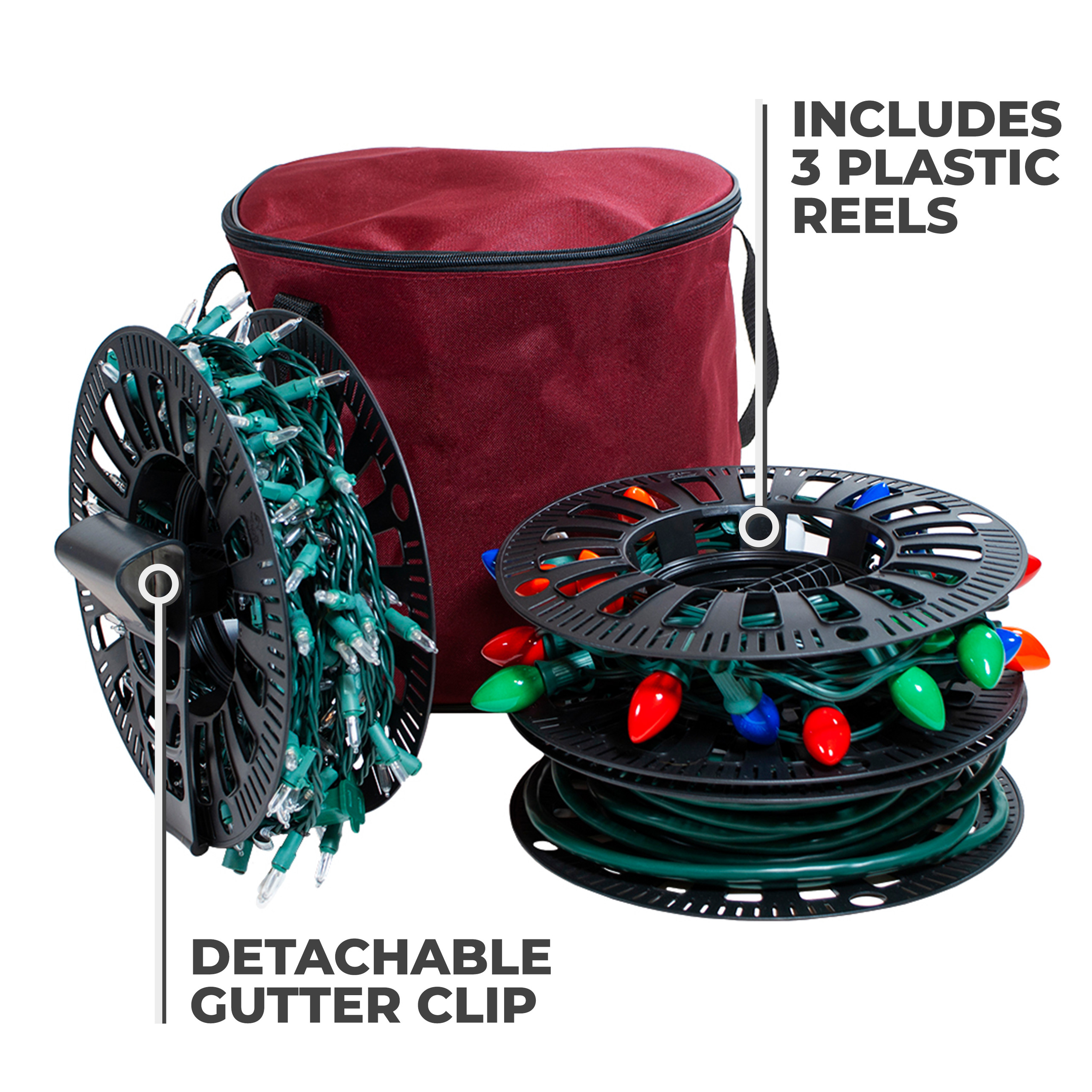 Christmas Light Storage Reel Holder – 125 ft | 612 Vermont
