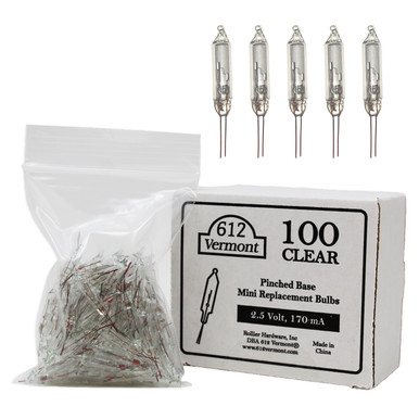 2.5 Volt Mini Christmas Replacement Bulbs for Christmas Trees and ...