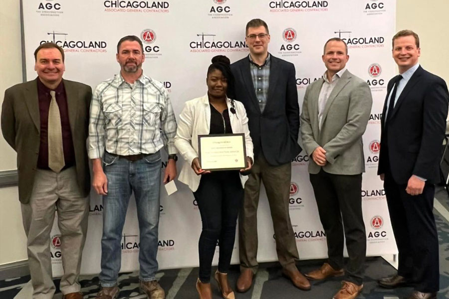 TRIBCO RECEIVES 2022 CHICAGOLAND AGC SAFETY RECOGNITION AWARD - Ceco Concrete Construction