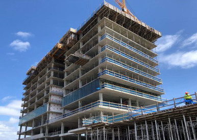 Concrete Frame The Wave Hotel at Lake Nona Town Center | Ceco Concrete