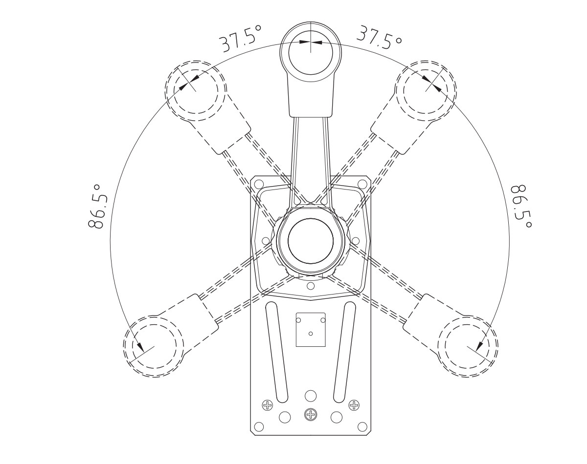 Ultraflex B183 Side Mount Engine Control Single Lever