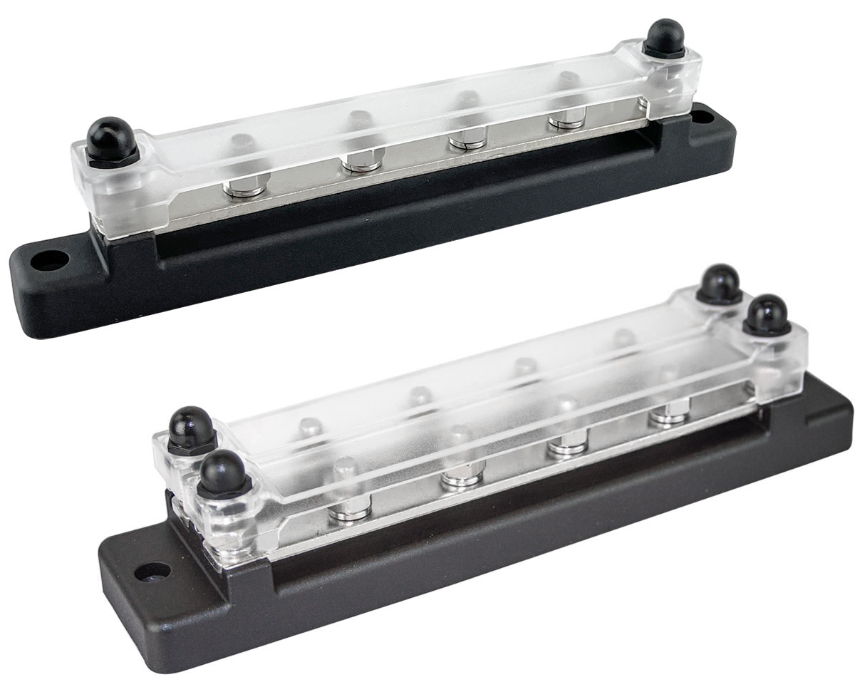 Bus Bar Power Distribution Terminal Block with Solid Base and Cover