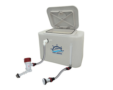 RWB Deluxe Livewell Bait Tank Kit with Hatch, Pump and Flowrite ...