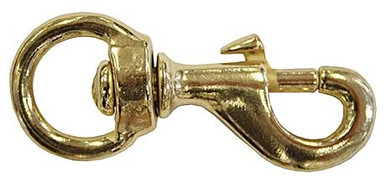 Brass Swivel Eye Bolt Snaps - 78mm