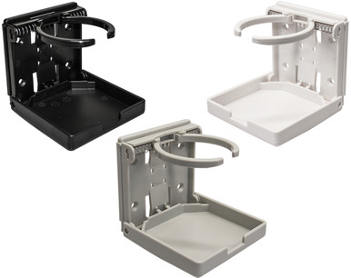 Folding Plastic Drink Holder with Adjustable Spring Loaded Arms
