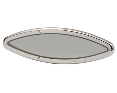 Bomar Gray Series Fixed Portlight Elliptical