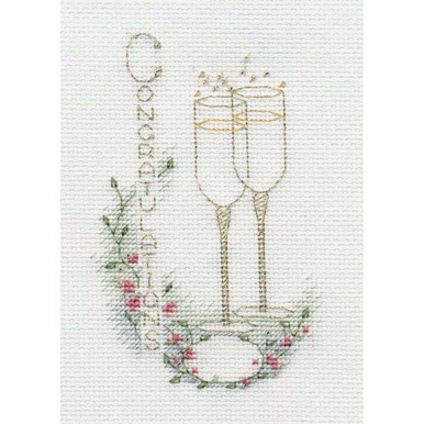 Bothy Threads Congratulations Greeting Card Counted Cross-Stitch Kit