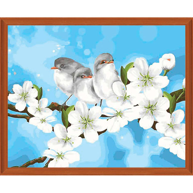 Adbrain Backyard Birds Paint by Number Kit