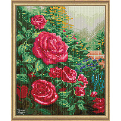 Diamond Dotz A Perfect Red Rose Kit & Frame Diamond Painting
