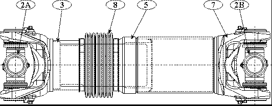170SC55002C Dana Spicer SPL170 Series Driveshaft Assembly