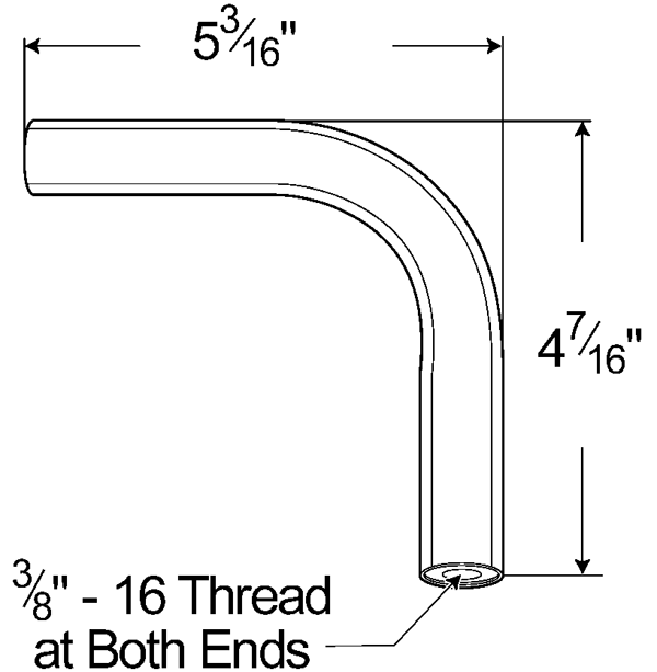 Grote 10623 Mirror Arm, 90 Degree Extension