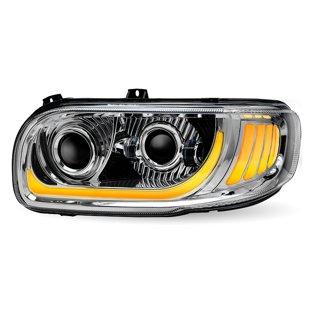 Trux TLED-H110 Peterbilt Chrome LED Driver Side Headlight Assembly