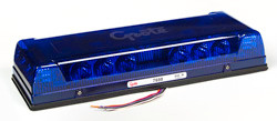 Grote 76985 Emergency Light, Blue, LED, 17" Low Profile Bar Light