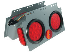 Grote 51012 S/T/T Light 4" Red LH Supernova LED Power Module W/Side Marker