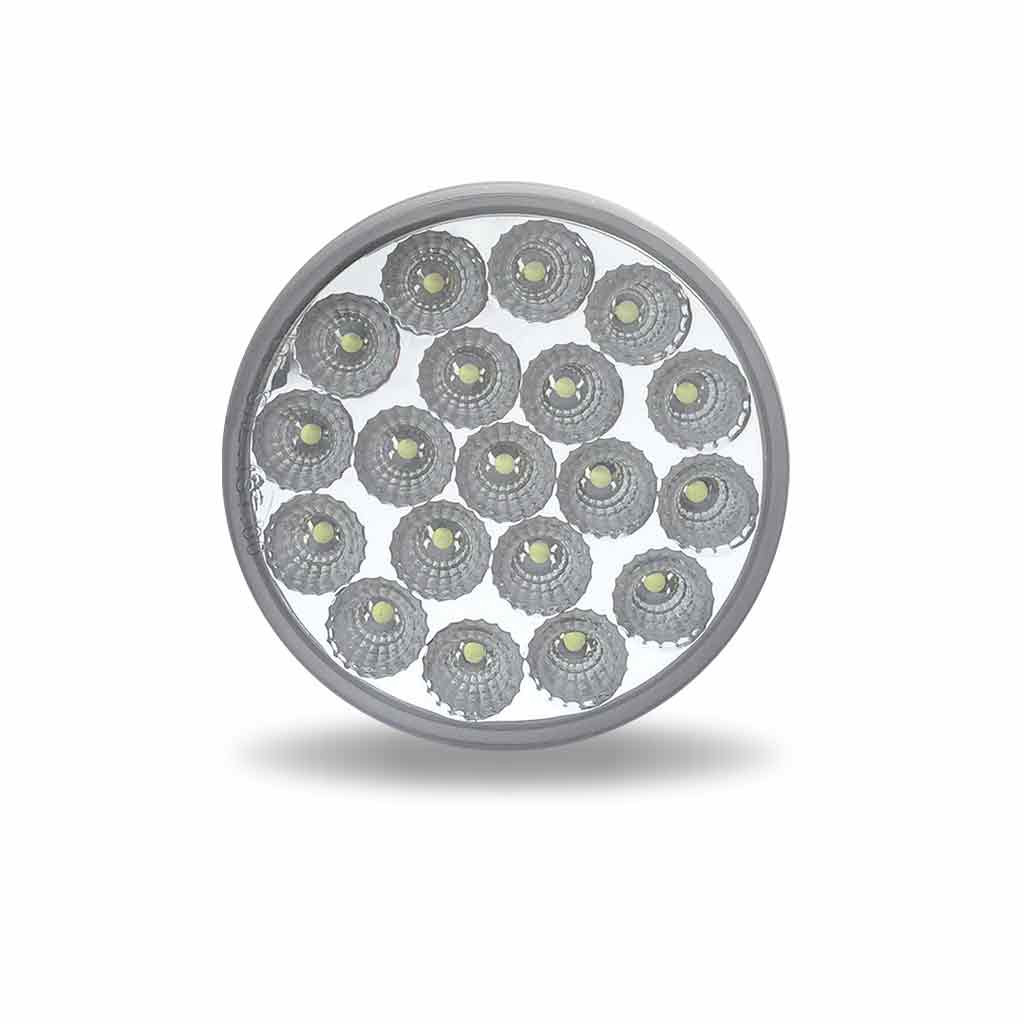 Trux TLED-4XAB 4" Amber Turn Marker To Blue Auxiliary Round LED Light