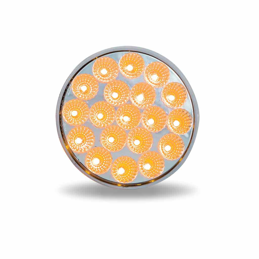 Trux TLED-4XAB 4" Amber Turn Marker To Blue Auxiliary Round LED Light