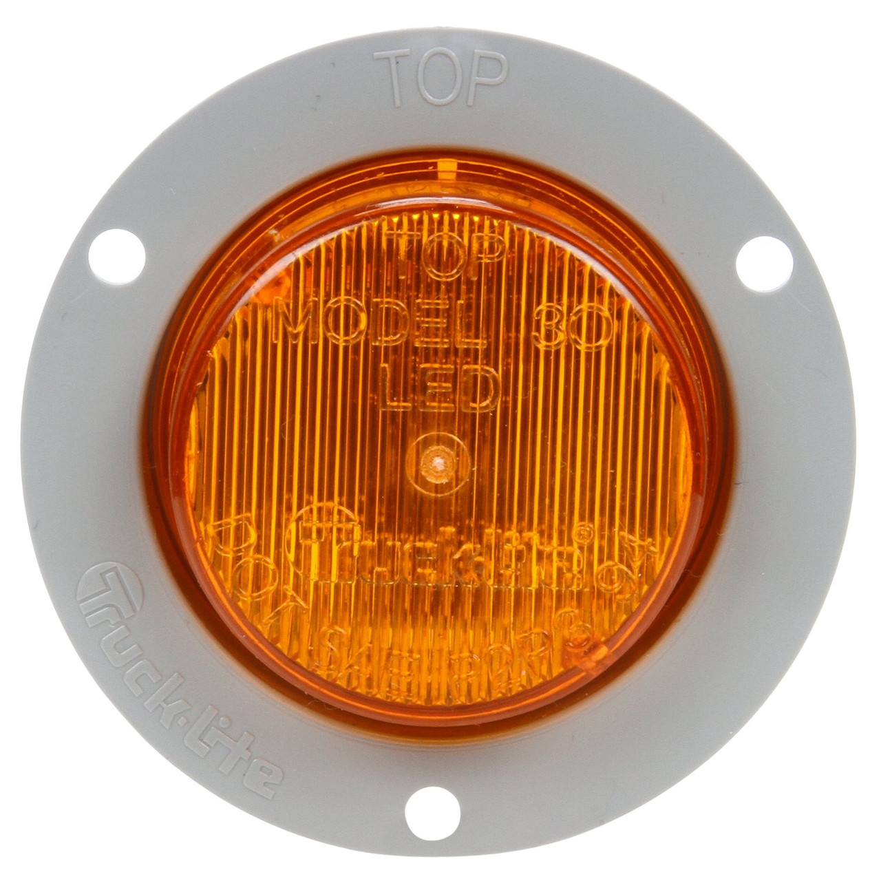 Truck-Lite 30251Y LED 30 Series Omni Volt M/C Light Gray Flange