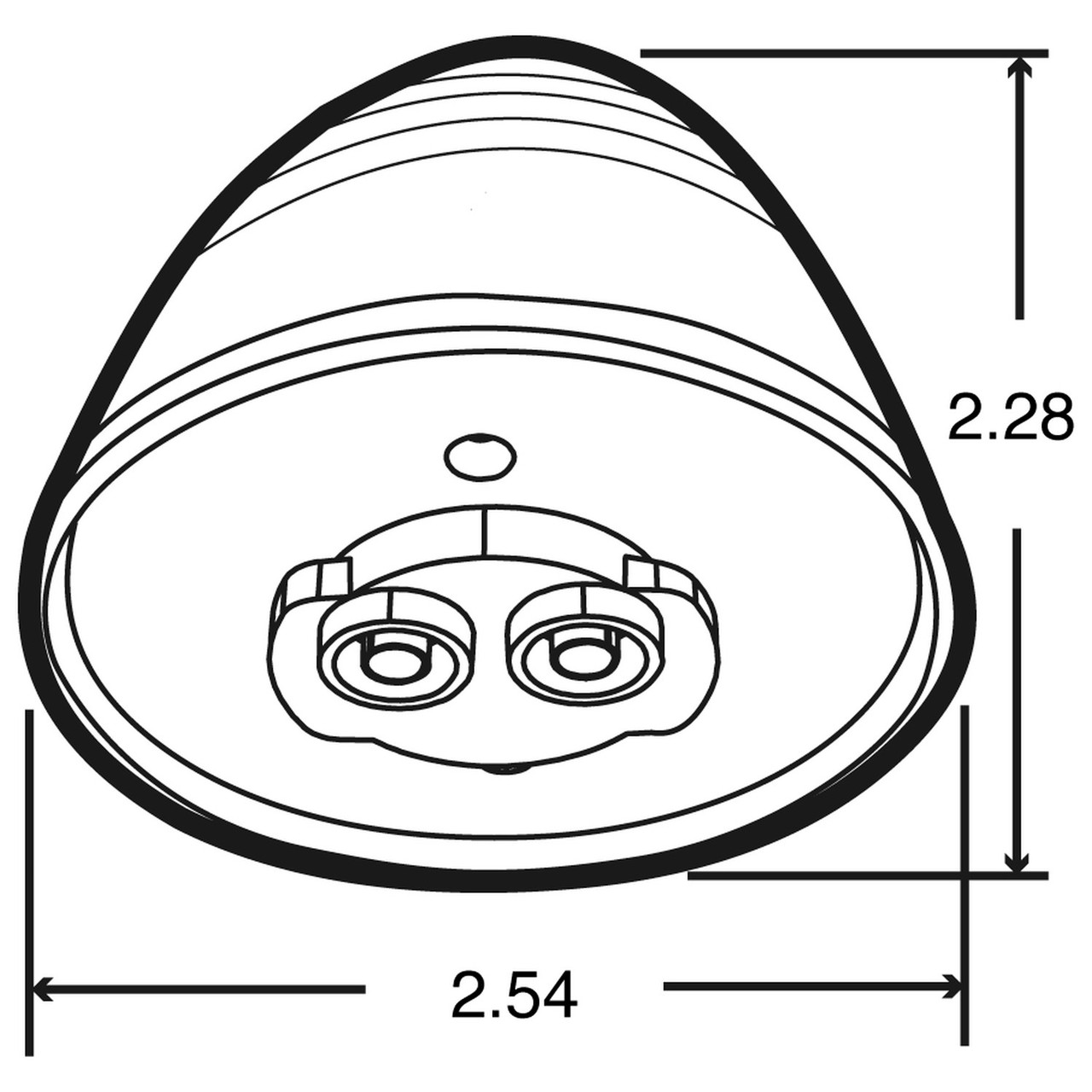 Truck-Lite 10276Y LED 10 Series Beehive Light