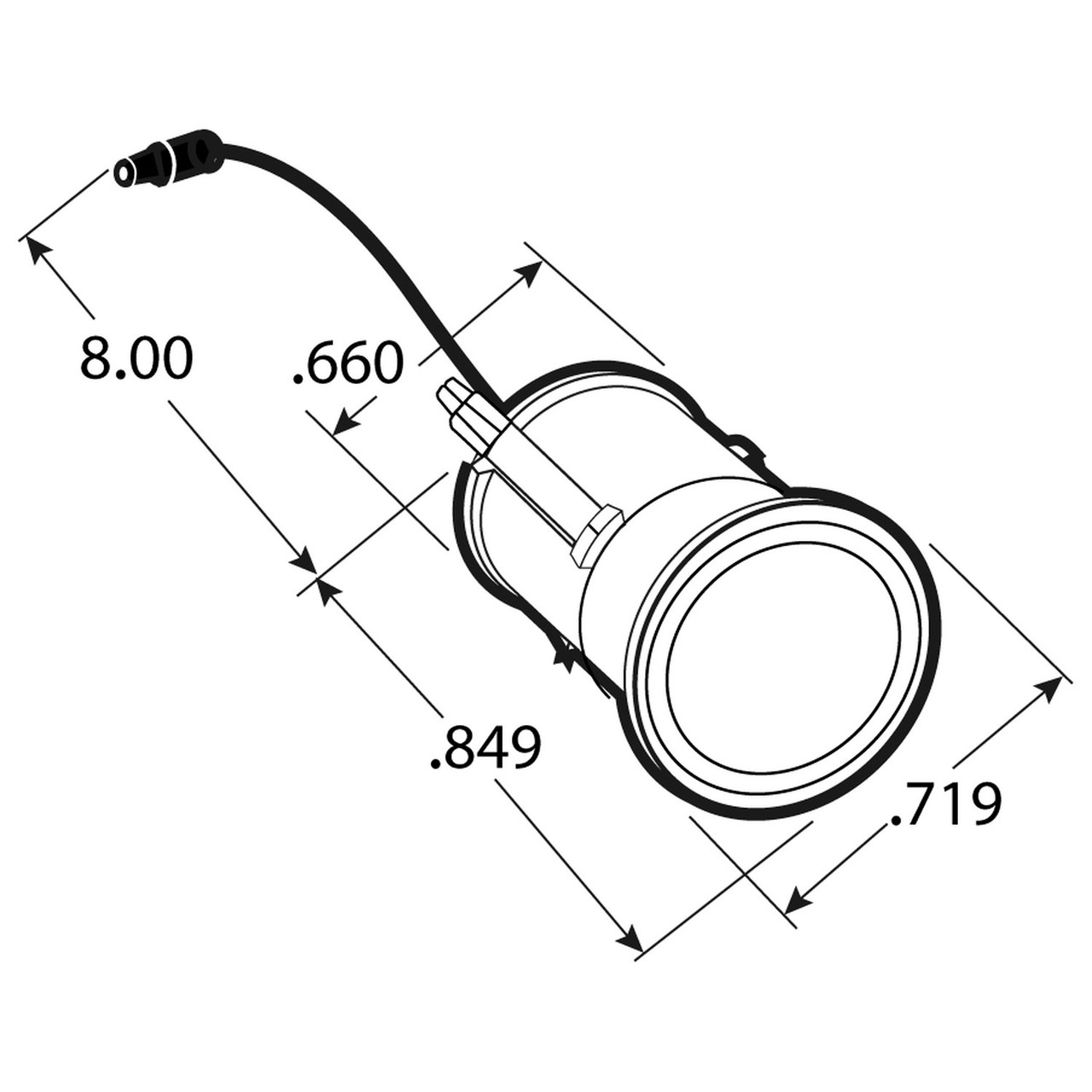 Truck-Lite 33250R LED 33 Series M/C Light