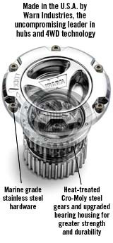 Warn 95060 Dana 60 Front Warn Black Premium Locking Hubs '05-'16 Ford ...