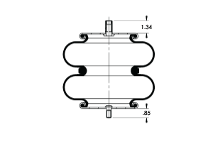 AS-4505 Triangle Contitech Air Spring Bag